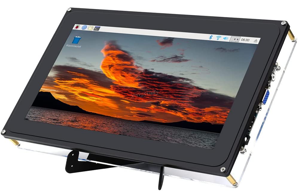 XYGStudy 10.1inch IPS 1024×600 Capacitive Touch HDMI Screen LCD (F) with Case, Compatible with All Versions of Raspberry Pi 4/3/2/Zero Model B B+ Jetson Nano PC Game Console Xbox360/Switch etc