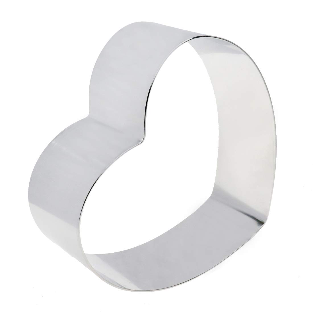 Sydien 1PC 6-inch Stainless Steel Mousse Cake Mould Heart Shaped Cake Ring DIY Baking Tools For Baking Cake, Tiramisu, Mousse & Cutting Biscuits