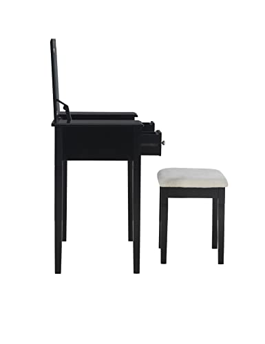 Linon Concord Vanity Set Black Cherry