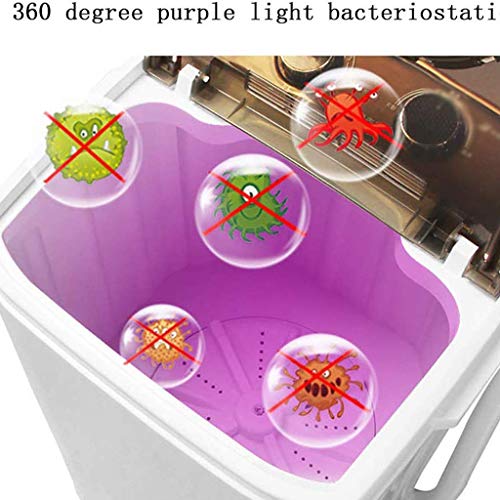 Mini Washing Machine, Portable, Automatic Washing Machine Spinner Large Capacity, Semi-Automatic, Washing Power 240W