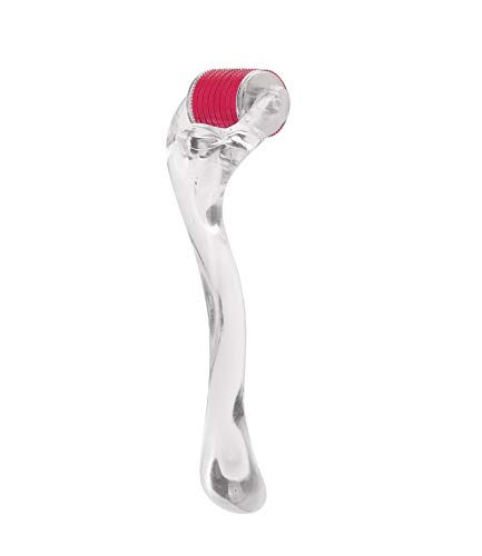 MeFace Derma Roller 0.25mm Microneedle and 540 Micro Needling Derma Roller to Improve Skin Health, Includes Free Storage Case-Transparent Derma Roller