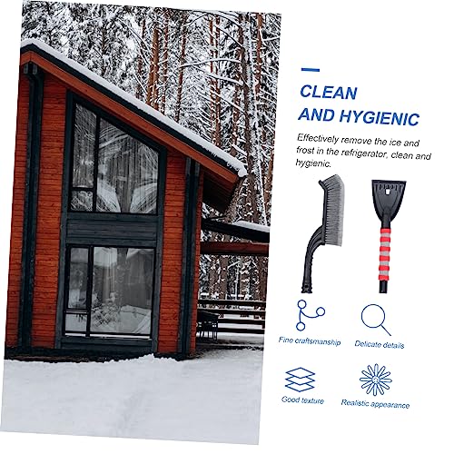 Yardwe 2 pcs Snow Shovel Accessories for Men Snow Brush for Trucks Windshield ice car ice Scraper and Brush car Tools car Snow Remover Outdoor Broom Ice Removal Shovel Forklift Winter abs