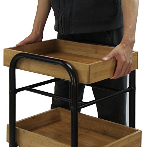 Oceanstar 3SC1675 Portable 3 Removable Trays Storage Cart