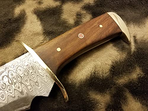 PSK14 - 1| 3| 5| 10| 15| 20 Pieces Pack Bulk Lot - Beautiful Custom Hand Made Damascus Steel Hunting Kitchen Knife | Leather Sheath, Bulk Discounted (15 Pieces)