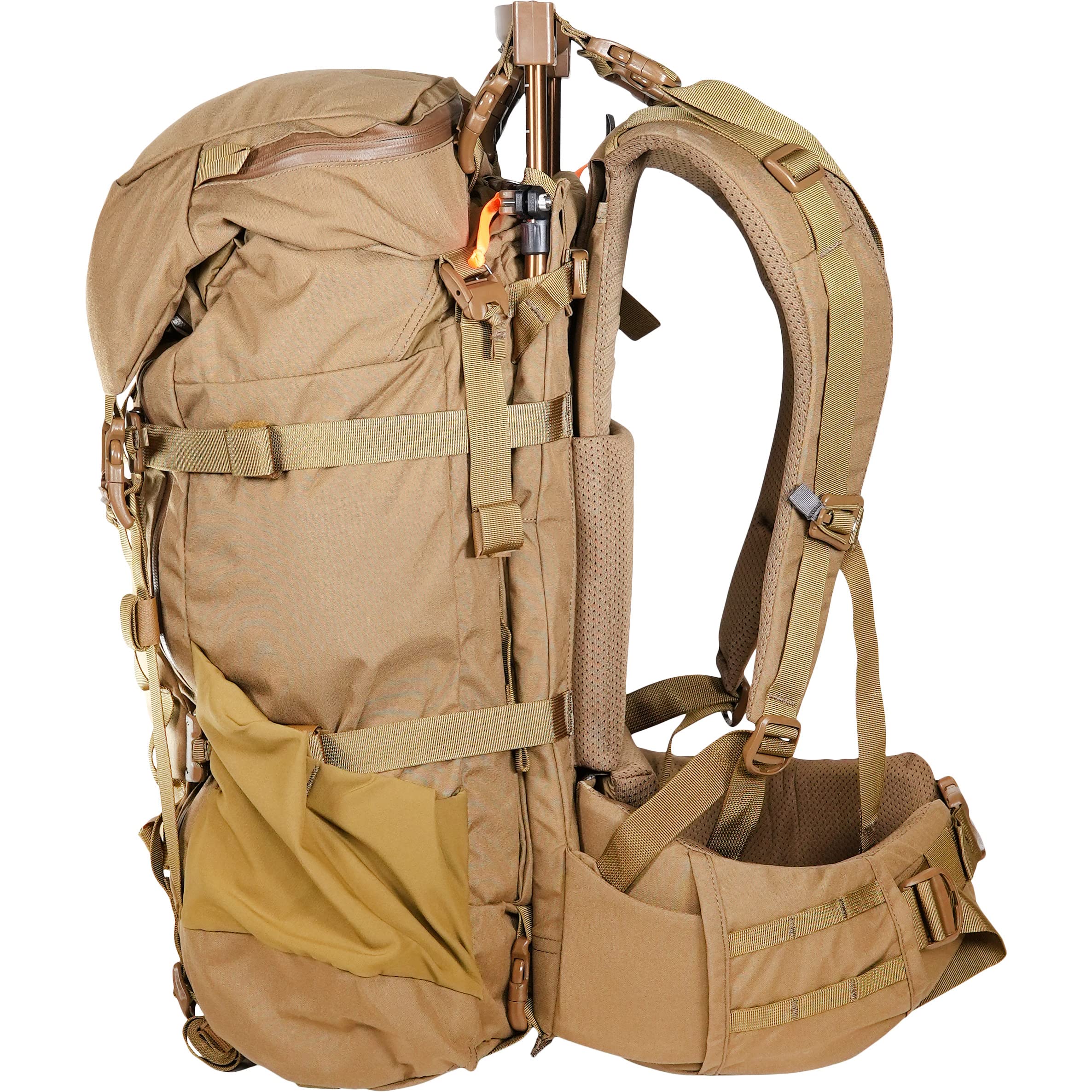 Mystery Ranch Women's Pop Up 40 Hunting Backpack, Weatherproof, Daypack for Travel, Hiking, Outdoors, Camping, 40L, S, Coyote