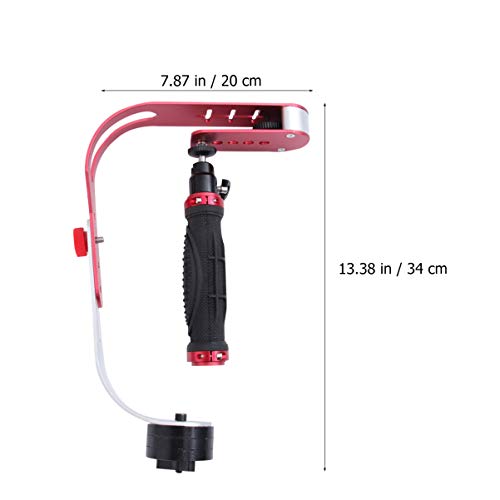 Lurrose Camera Stabilizer Handheld Action Camera Holder Low Position Shooting Detachable Phone Holder for Vlog DV Video Photography Filmmaker