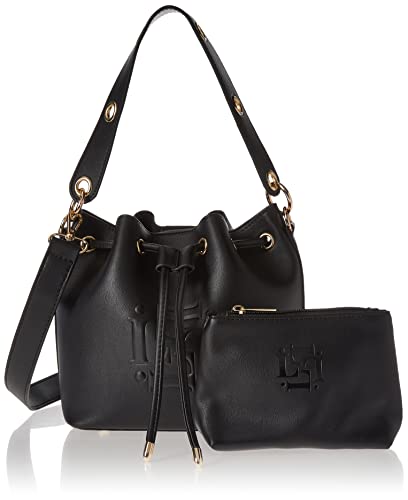 Style By Leigha Vegan Leather Medium Bucket Bags (Black)