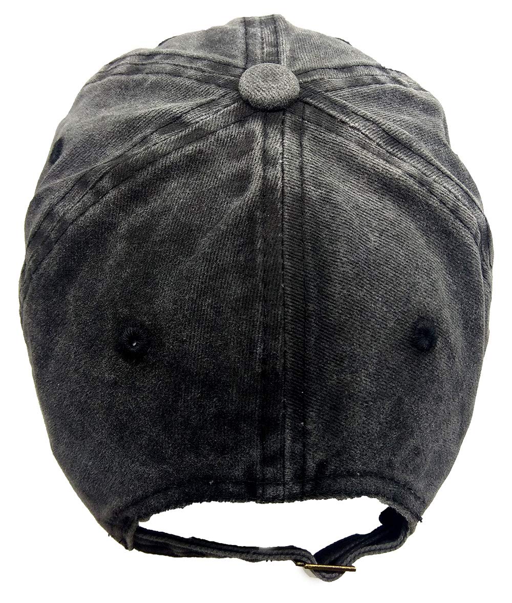 OASCUVER Lake Hair Don't Care Hat, Distressed Cotton Adjustable Lake Life Baseball Cap for Men Women