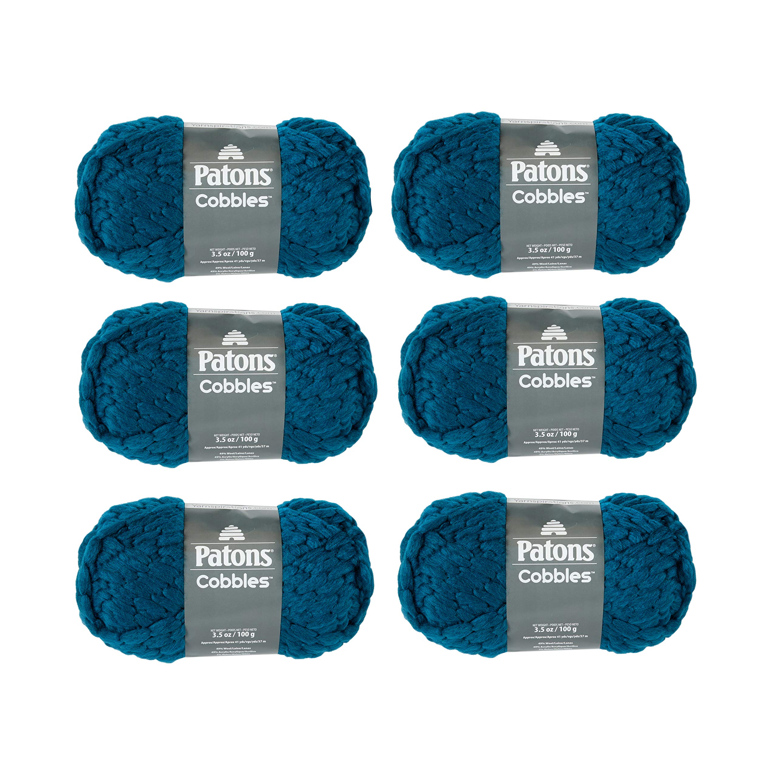 Patons Cobbles Tetra Teal Pack of 6