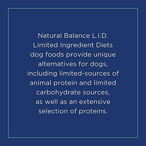 Natural Balance L.I.D. Limited Ingredient Diets Dry Dog Food, Lamb & Brown Rice Formula, 26 Pounds