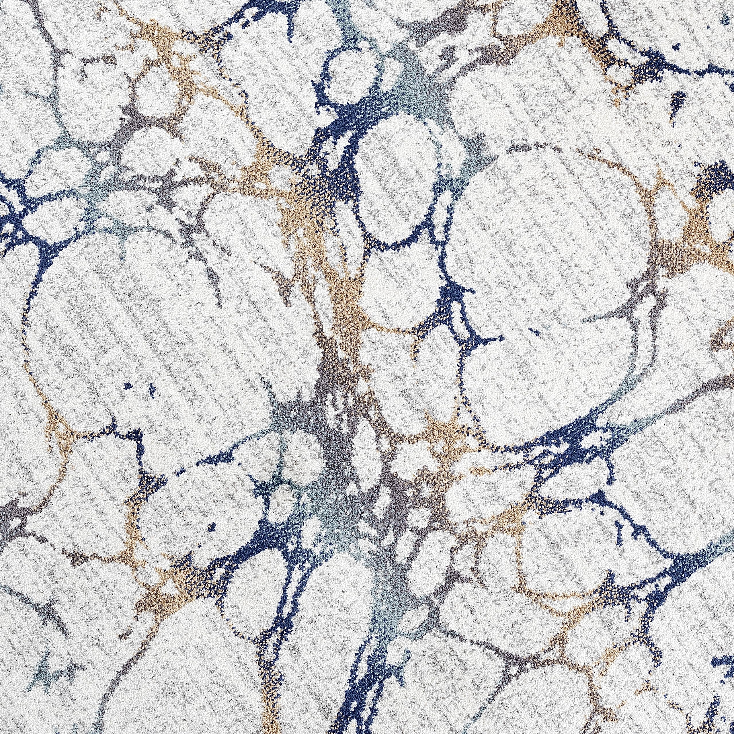 LUXE WEAVERS Hampstead Ivory Abstract 8 x 10 Area Rug