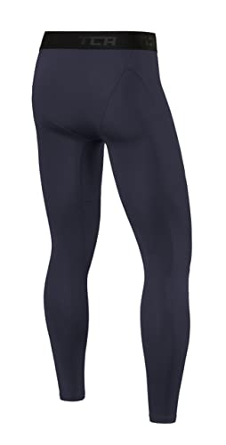 TCA Men's Pro Performance Compression Leggings Thermal Baselayer Tights - Graphite, Small
