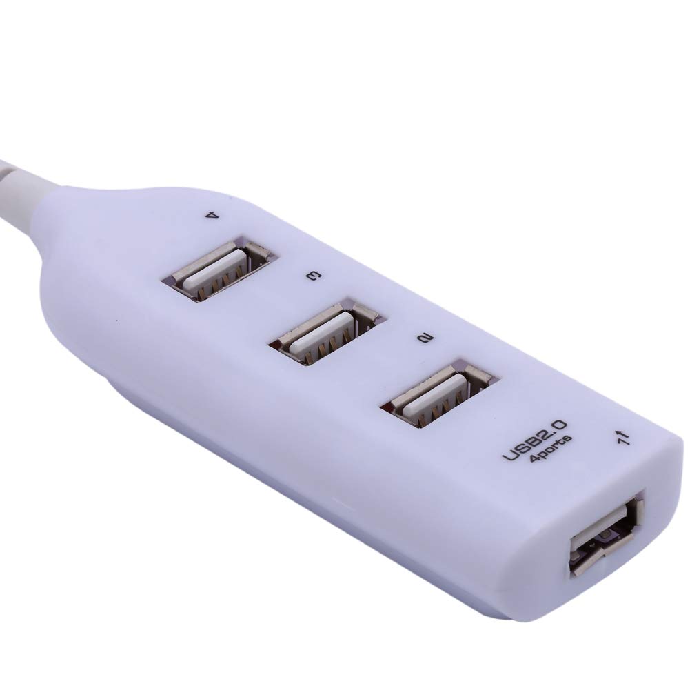 USB 2.0 Hub, 4 in 1 USB Multi Hub Splitter Power Adapter, for USB Mice, USB Printer, USB Scanner, USB Hard Drives, USB CD R, DVD ROM Drive