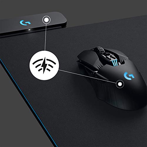 LogitechG PowerPlay Wireless Charging Mouse Pad, Compatible with G Pro/ G903/ G703/ G502 Lightspeed Gaming Mice - Black