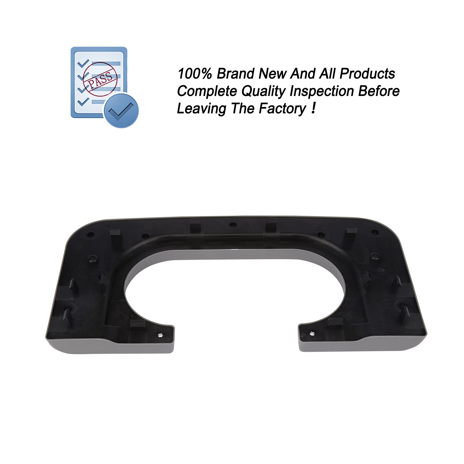 ONER Center Console Cup Holder Replacement Pad, Bench Seat Center Console Cupholder Armrest Pad,Include 2pcs Coasters,Compatible with 1999-2010 Ford F-250 F-350 F-450 (Grey)