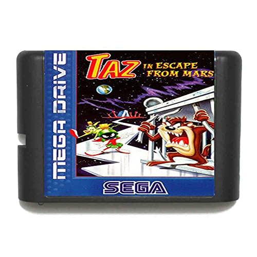 Taz in Escape From Mars 16 Bit MD Game Card For Sega Mega Drive For Genesis (EUR Shell)