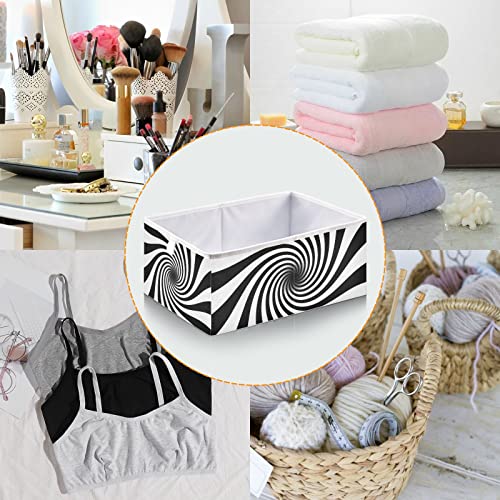 RunningBear Striped Spiral Storage Basket Storage Bin Square Collapsible Nursery Baskets Large Toy Box Organizer for Childrens Toys Playroom