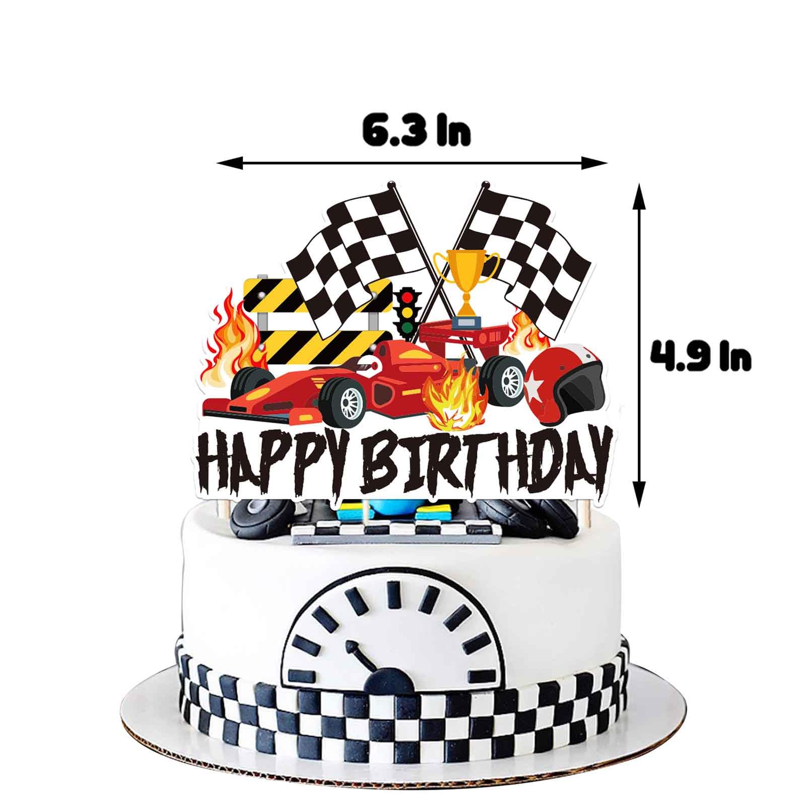 MQZQP Two Fast Birthday Decorations with Backdrop Banner Cake Topper Hanging Swirl Decorations & Balloons