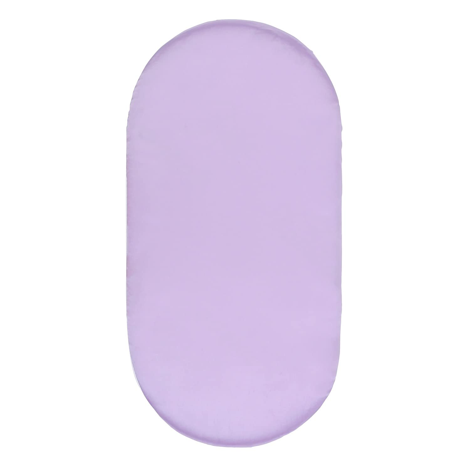 YeeMan Satin Bassinet Sheet for Baby Fitted Rectangle Hourglass Oval Cradle or Bassinet Pad＆Mattress for Boys and Girls (Violet)