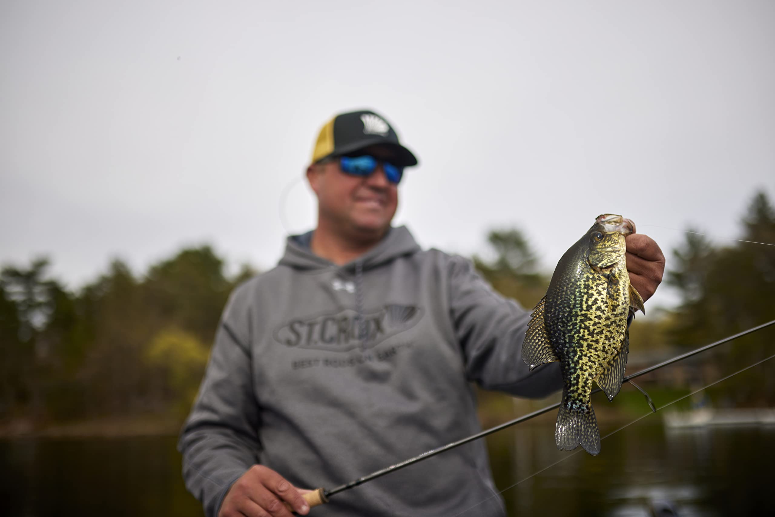St. Croix Rods Avid Panfish Fishing Rod, ASPS64LF, Carbon Pearl, 6'4"