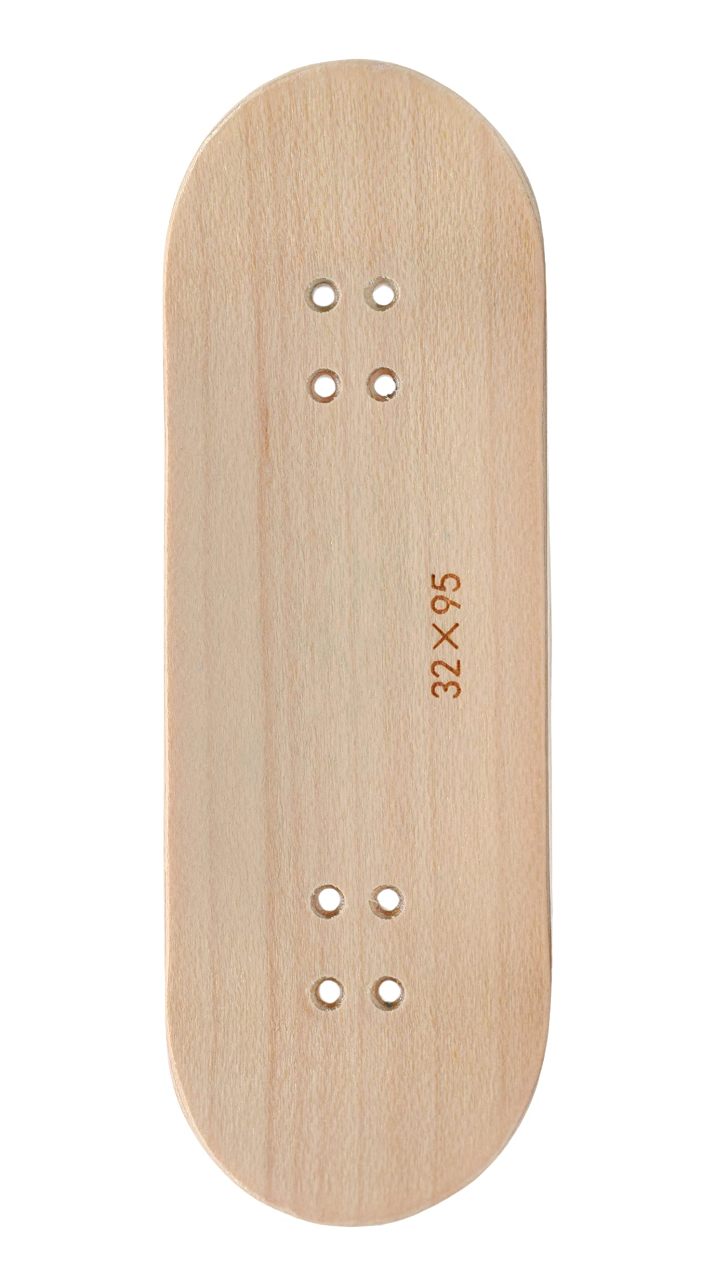 Teak Tuning Prolific Wooden Fingerboard Deck, 32mm x 95mm Popsicle Shape - The Classic Maple - 5 Ply - Includes Prolific Foam Tape