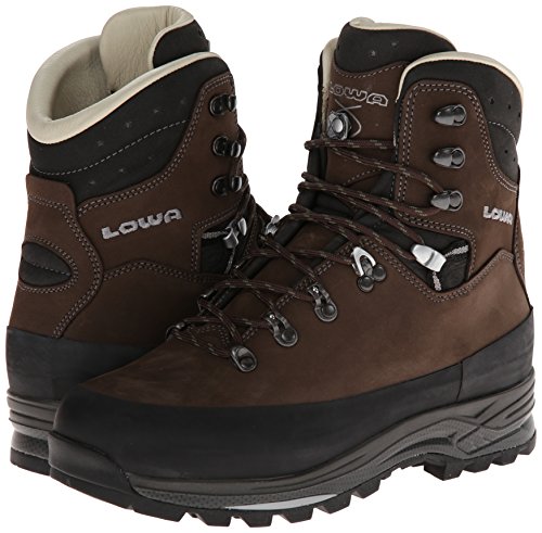 Lowa Men's Tibet LL Trekking Boot,Dark Brown/Slate,8.5 M US