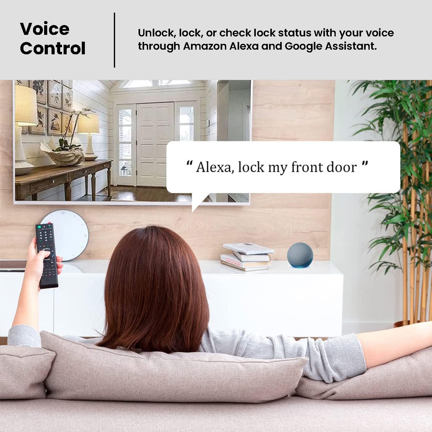 Lockly Secure Pro Wi-Fi Smart Lock Keyless Entry Door Lock Satin Nickel and Lockly Vision Video Doorbell Camera Smart Lock Venetian Bronze