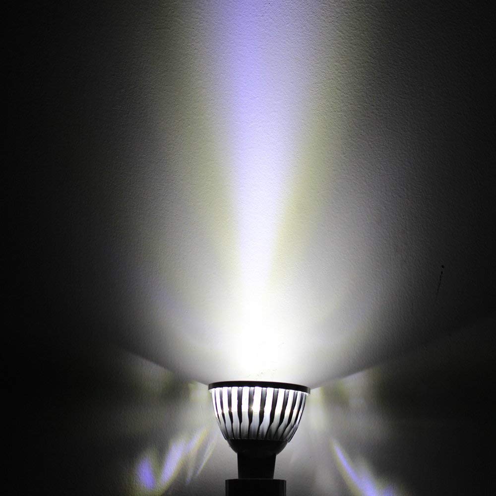 MR16 LED Light Bulbs 3W MR16 Base LED 12V 3W(20W Halogen Bulb Equivalent) Cool White LED Bulb Spotlight Bulbs for Landscape Recessed Lighting,12V Low Voltage,6000K Cool White,Not Dimmable,6 Pack
