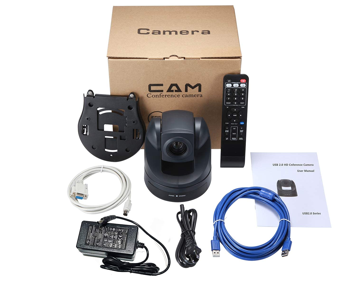 SZOOMSY PTZ Camera USB2.0 10X Optical Zoom HD 1080P Video Conference Webcam for Conference Rooms Live Streaming Church Worship Services Online Learn Skype Business Meeting System Works with Zoom