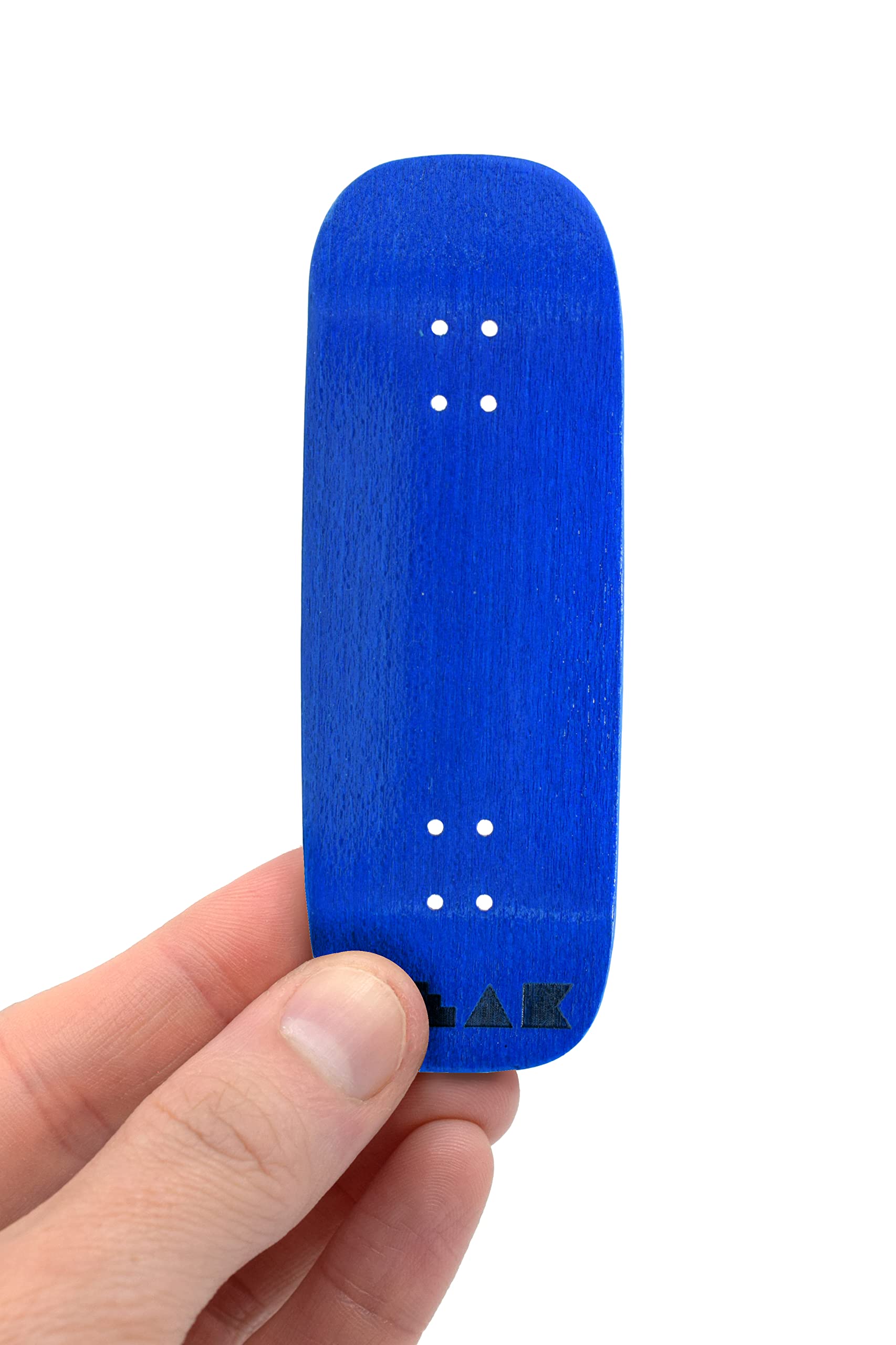 Teak Tuning Prolific Wooden Fingerboard Deck, 33.5mm x 96mm Boxy Shape - Blizzard Blue - 5 Ply with Custom Color Matching Mid Ply - Includes Prolific Foam Tape