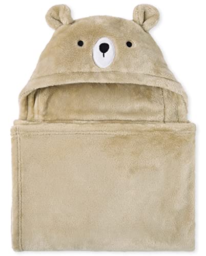 The Children's Place Baby Cozy Blanket, Sahara Bear, ONE Size