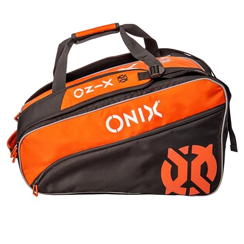 ONIX Pickleball Pro Team Long-Lasting Durability Hook and Loop Closure Easy to Carry Straps with Pockets Paddle Bag β Orange/Black