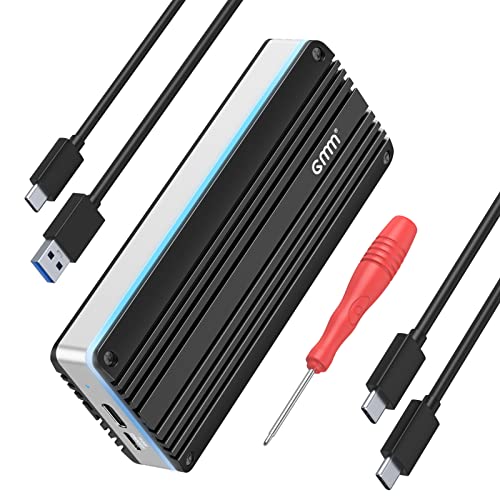 USB C 3.2 SSD Enclosure for 12+16 Pin MacBook SSDs for MacBook Pro 2013-2015, iMac 2013-2015, MacBook Air 2013-2017, Portable Aluminum SSD Adapter with Adjustable Indicator for MacBook SSD