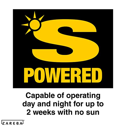 Zareba ESP2M-Z Solar Powered Low Impedance Electric Fence Charger - 2 Mile Solar Powered Electric Fence Energizer, Contain Animals and Keep Out Predators