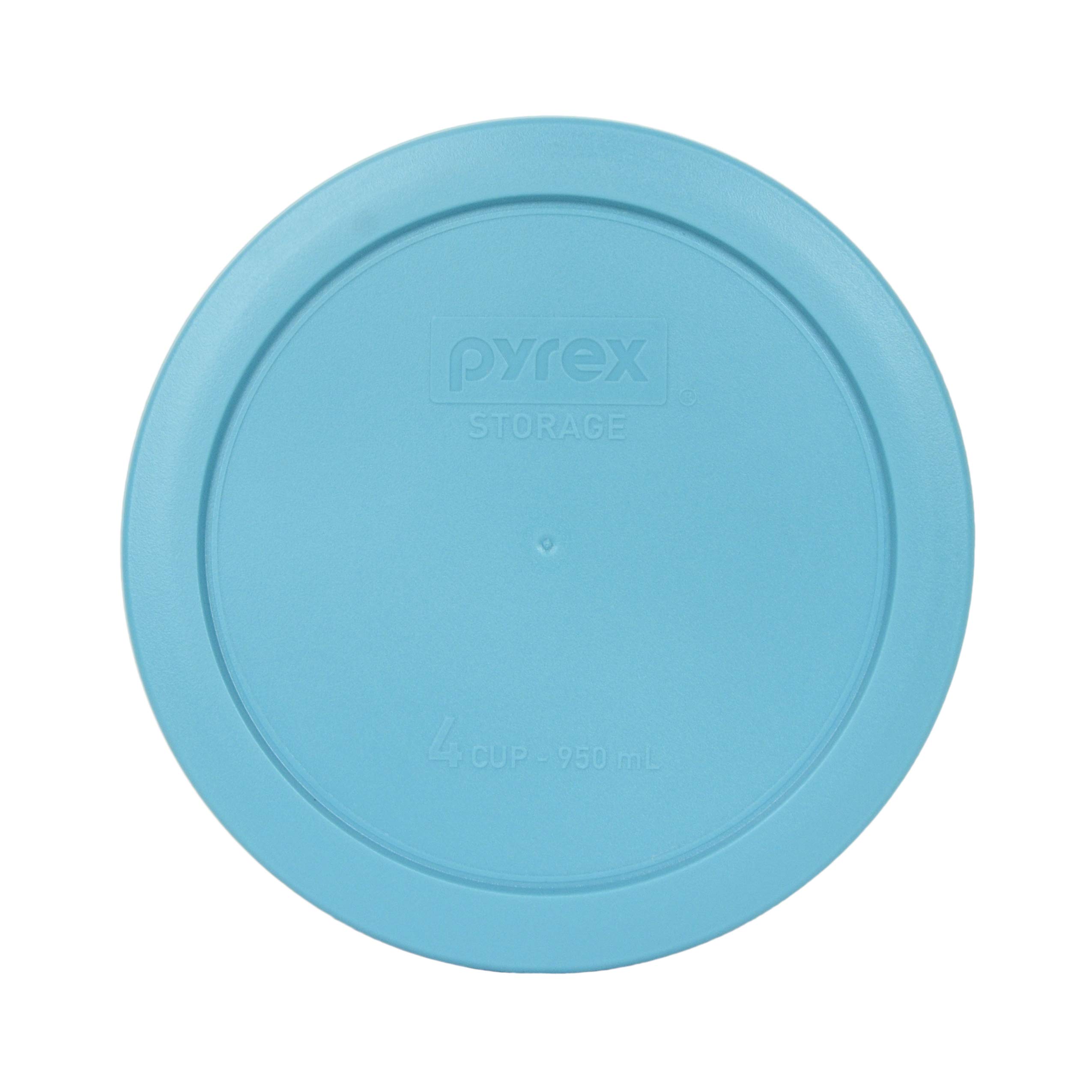 Pyrex (3) 7402-PC 6/7 Cup Fuchsia (3) 7201-PC 4 Cup Surf Blue (3) 7200-PC 2 Cup Red Replacement Food Storage Lids Made in the USA