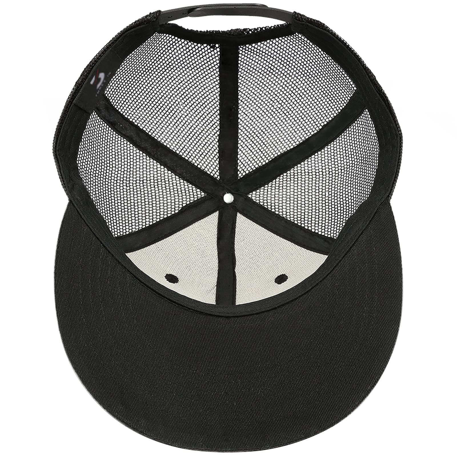 MOWAN Let's Go Brandon Trucker Hats for Men Women Stylish Flat Brim Mesh Baseball Hat Snapback Adjustable Sun Cap Black, One Size