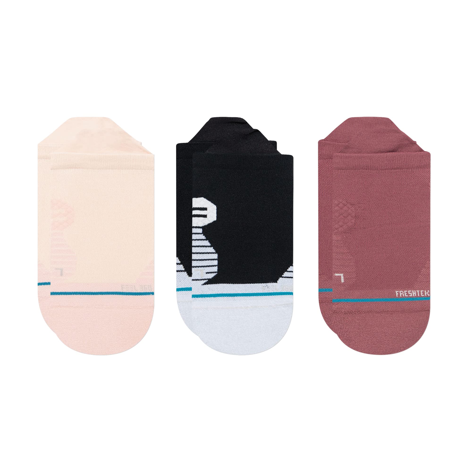 Stance Circuit 3 Pack Tab Socks (Small, Rebel Rose)