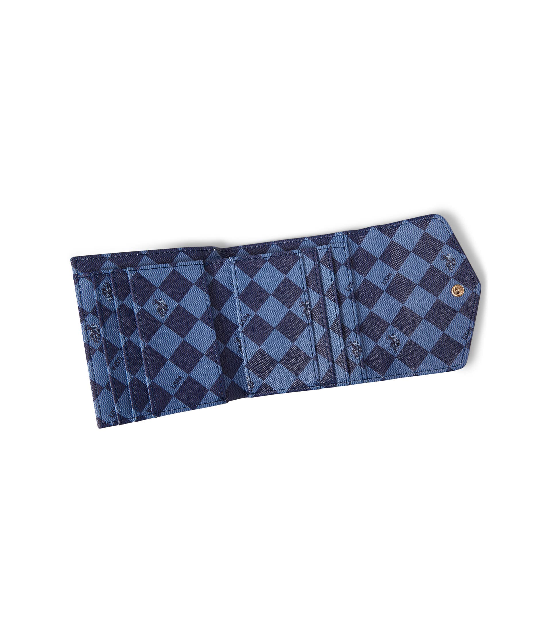 U.S. Polo Assn. Small Flap Wallet Blue/Black One Size