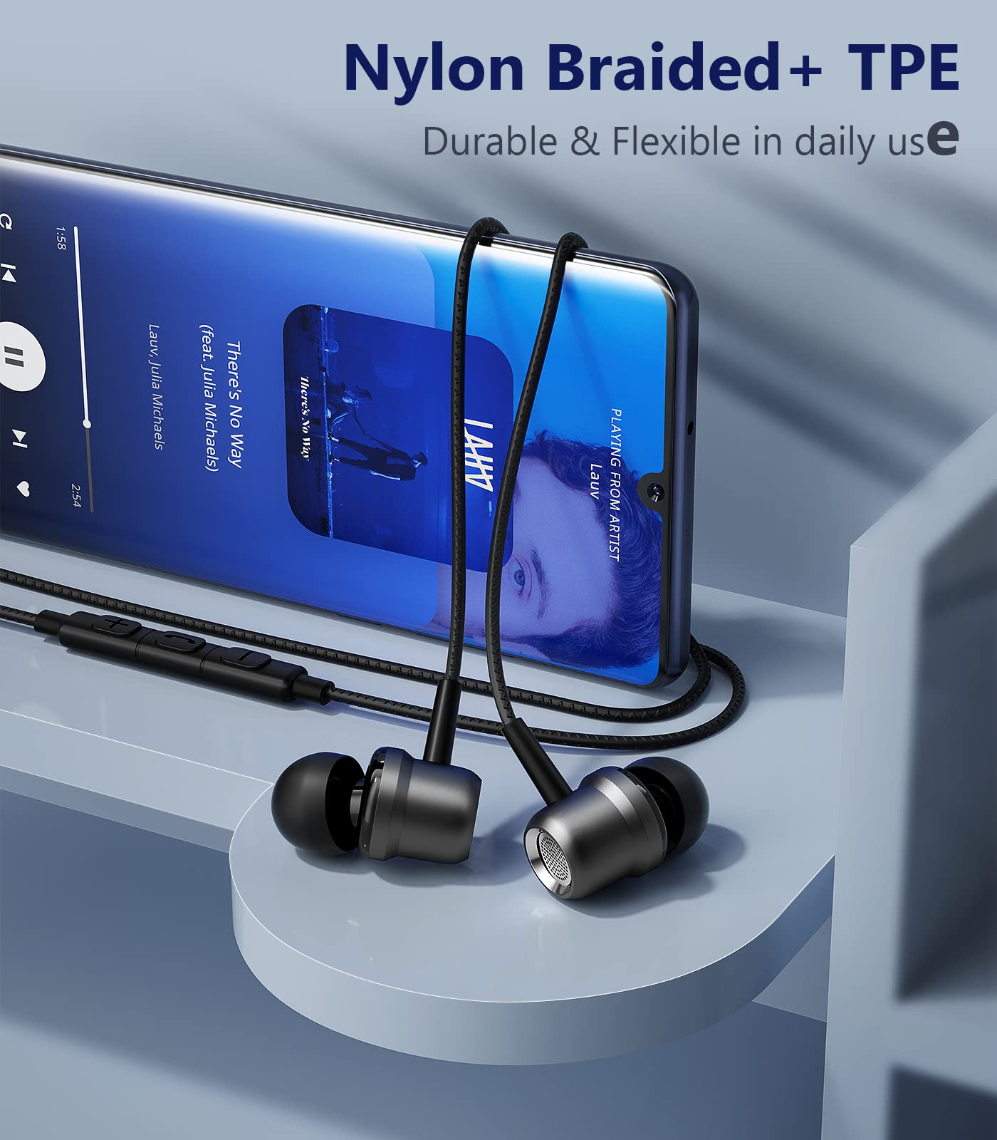 USB C Headphones for Samsung Galaxy S24 S23 Ultra A55 A54 A34 S22 S21 FE Pixel 8 Pro Earbuds & Type C Headphones Wired with Mic in Ear USB C Earphones for iPhone 15 iPad Pro, Google Pixel 7a