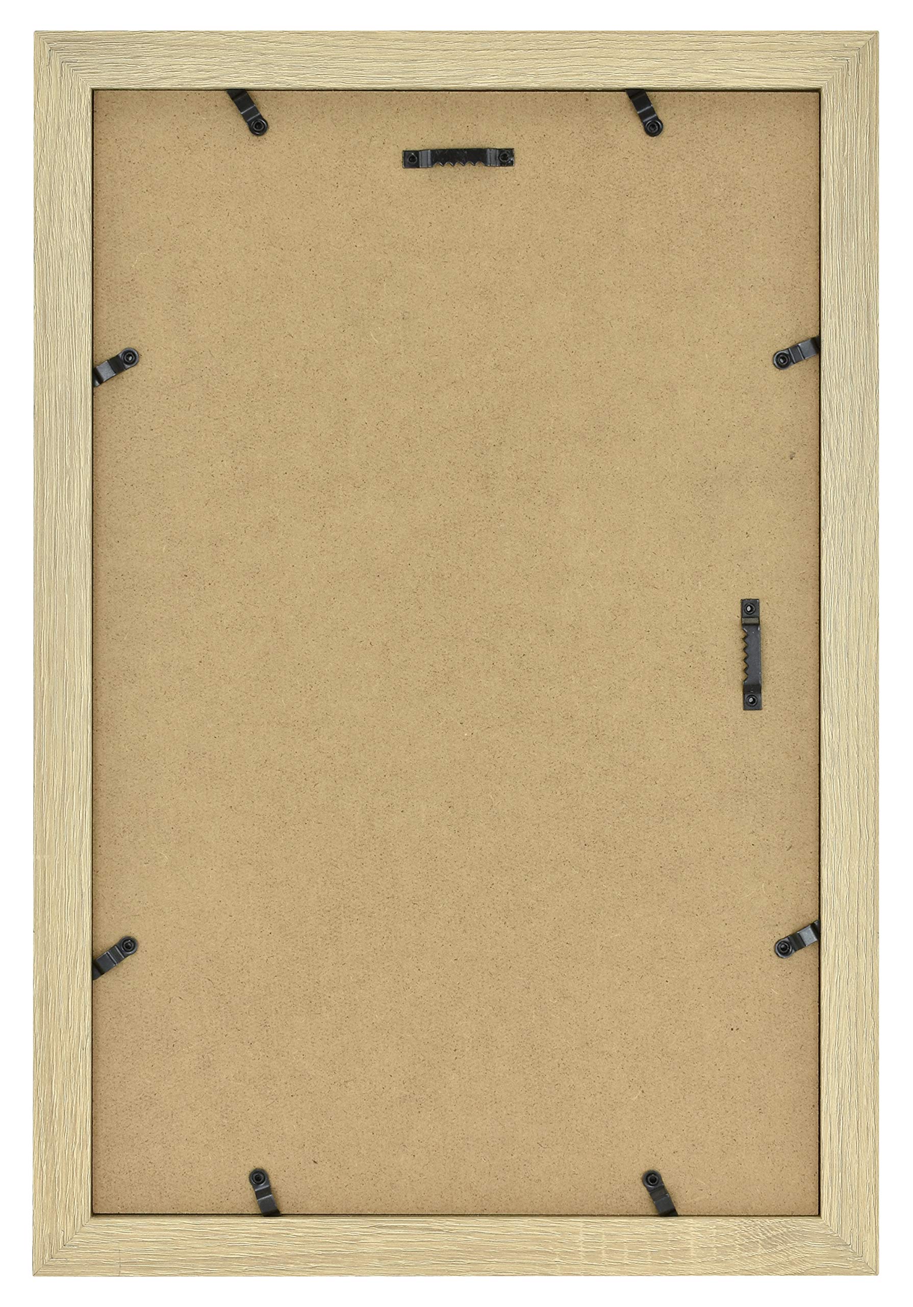 MCS Studio Gallery 11x17 Picture Frame Natural Woodgrain, Rectangle Photo Frame for Photos, Posters & Art Prints (2-Pack)