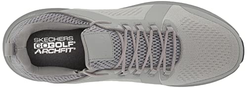 Skechers Men's Max Rover 2 Arch Relaxed Fit Spikeless Golf Shoe Sneaker, Gray, 11.5