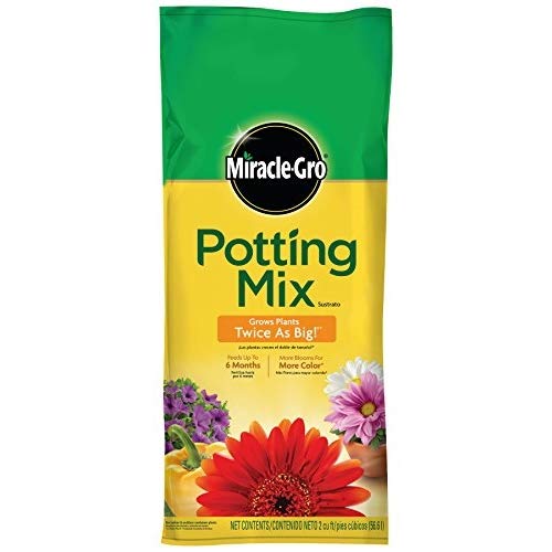 Miracle-Gro Potting Mix, 2-Cubic Feet, Pack of 22