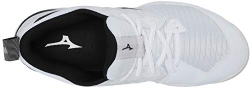 Mizuno womens Wave Supersonic 2 Volleyball Shoe, White/Black, 7.5 US
