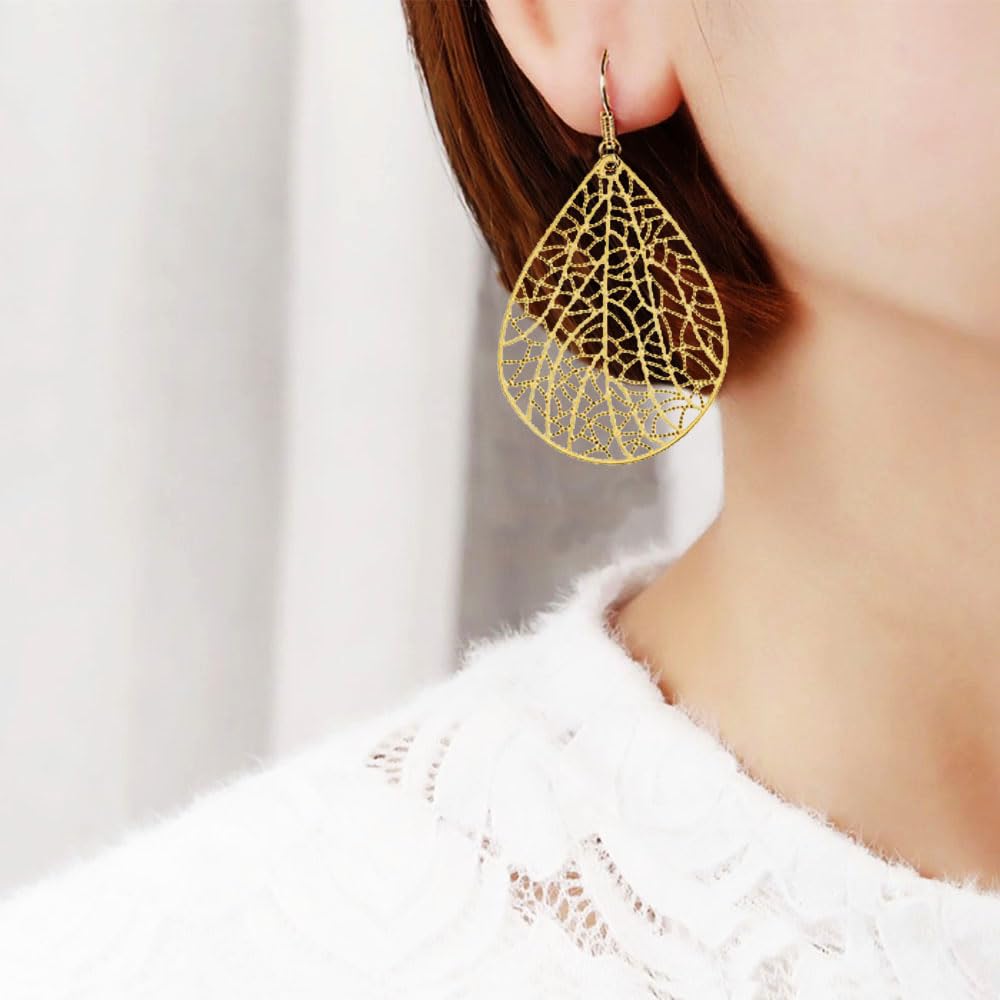 Teardrop Earrings for Women Dangle Plated Silver Nickle Free Earrings for Women Charm Gifts (water_drop_pink)