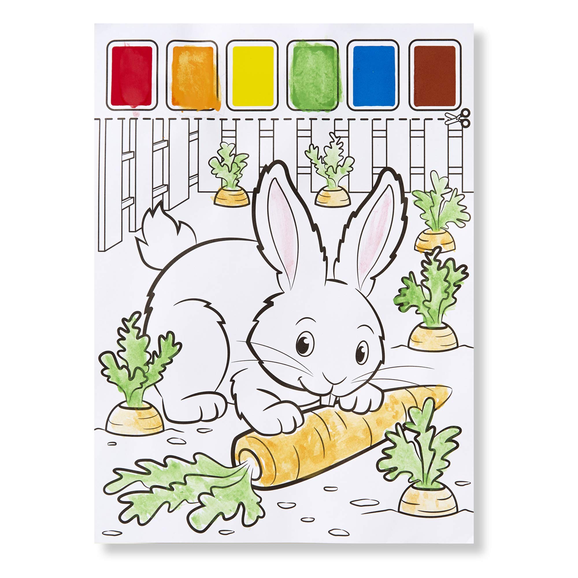 Melissa & Doug Paint With Water Activity Books Set: Farm, Ocean, Safari, Multicolor, 1 count (pack of 1)