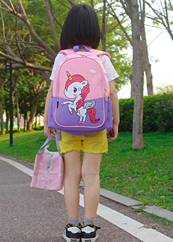 POWOFUN Kids Preschool Kindergarten Backpack Lightweight Cool Cute Cartoon Travel Backpack With Lunch Bag For Boys Girls