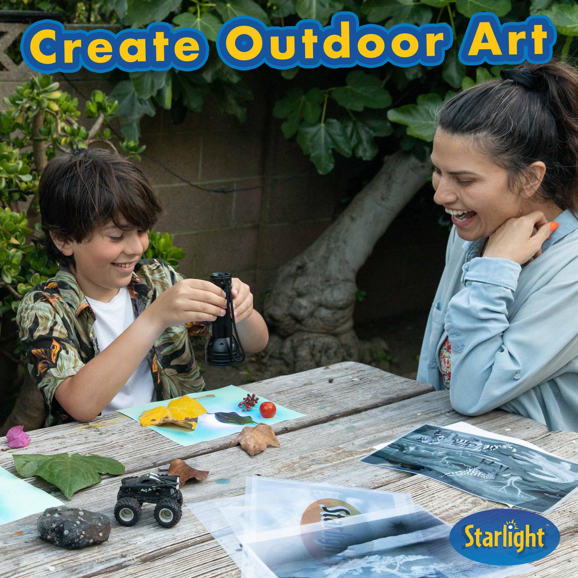 Starlight Cyanotype Kit | Instant 8"x10" Cyanotype Paper β No Water Needed | Sun Printing Kit for Kids, Crafts & Science β 20 Sheets of Sun Paper