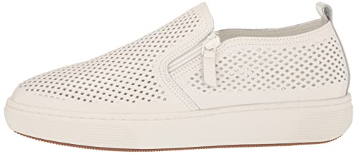 Propét Womens Kate Sneaker, White, 6.5 Wide US