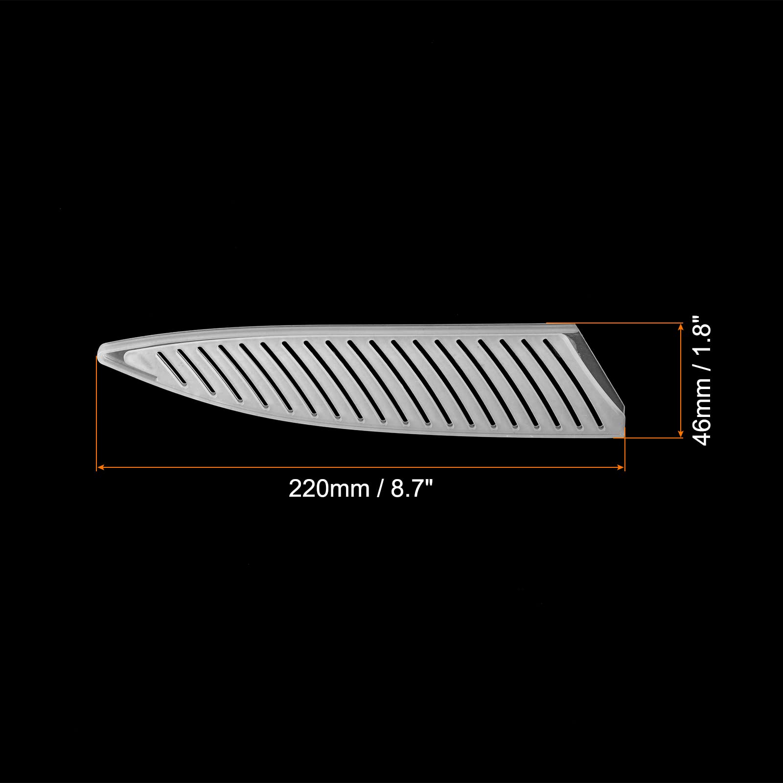 PATIKIL PP Safety Knife Cover Sleeves for 8" Chef Knife, 2 Pack Knives Edge Guard Blade Protector Universal Knife Sheath for Kitchen, White