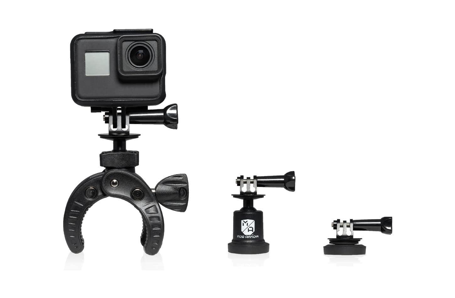 Mob Armor Action Camera Bundle - Content Creator Essentials for Camera Car Mount, Camera Holder for Road Adventures, Action Camera Accessories (Claw, Magnetic Mounts & Steel Discs w/Nylon Case)